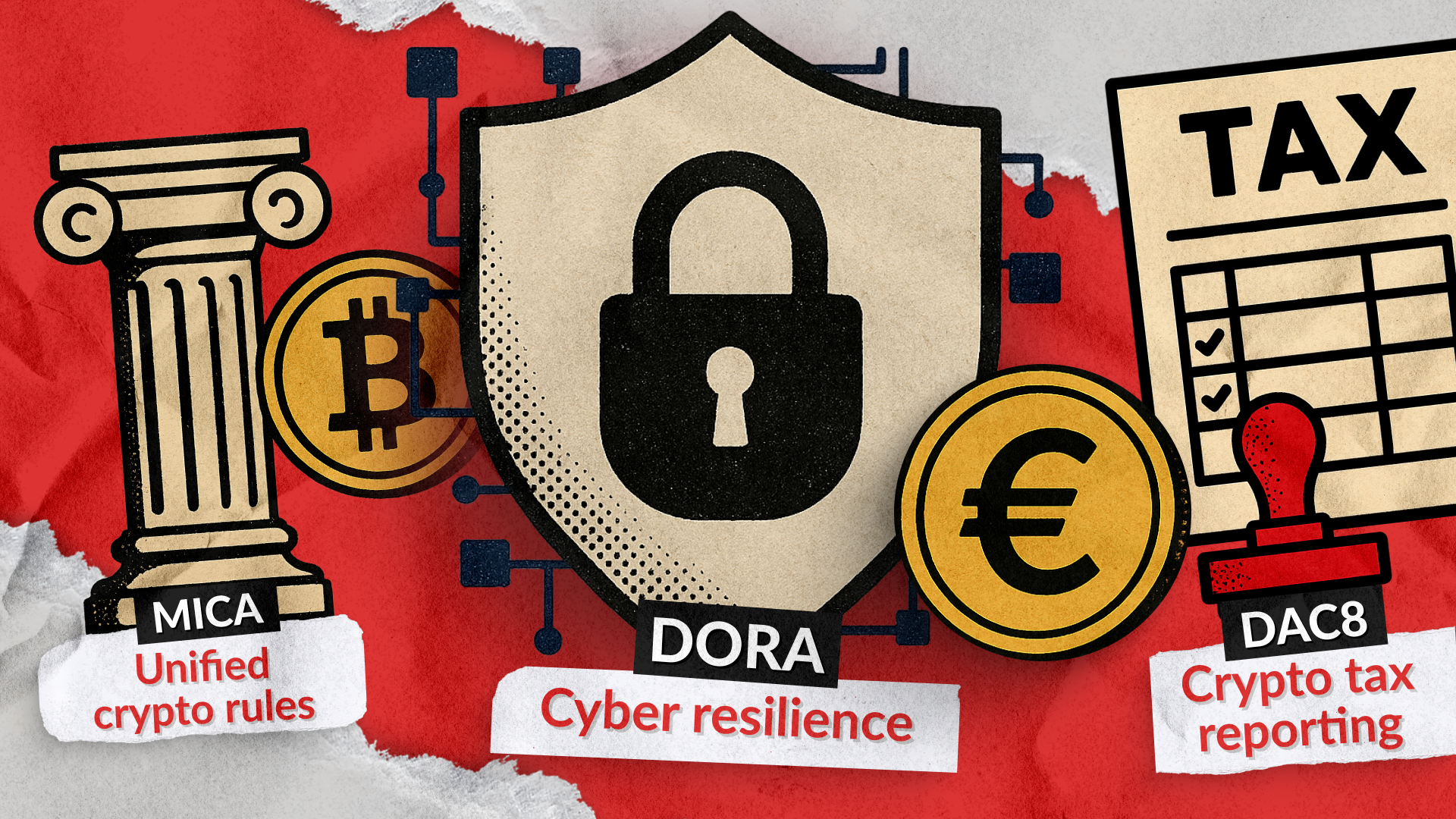 Europe’s New Crypto Regulatory Wave: MiCA, DORA & DAC8 Explained | QAwerk